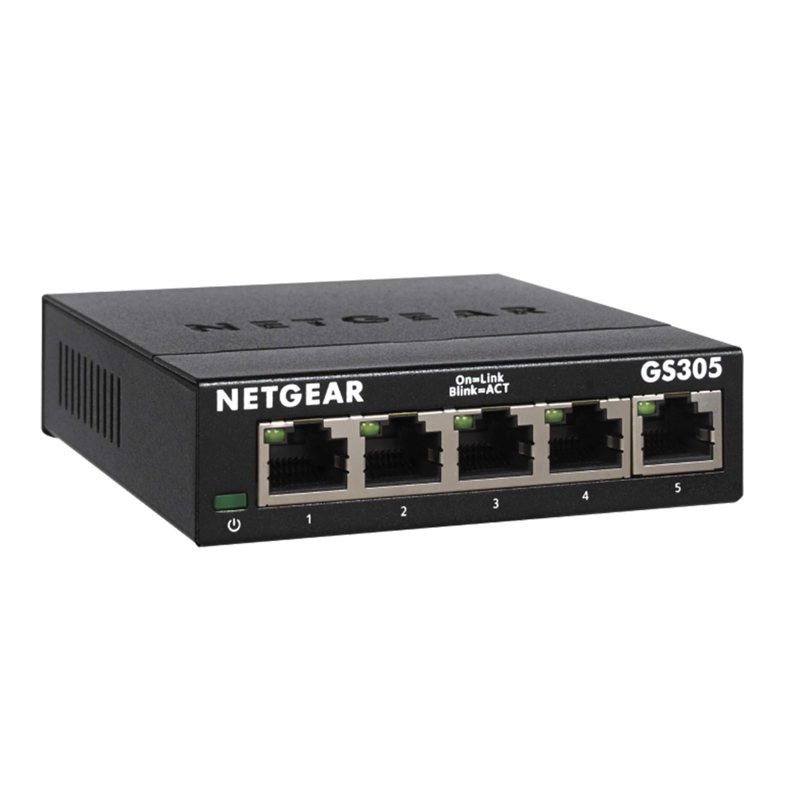 NETGEAR 5-Port Gigabit Ethernet Unmanaged Essentials Switch (GS305 ...