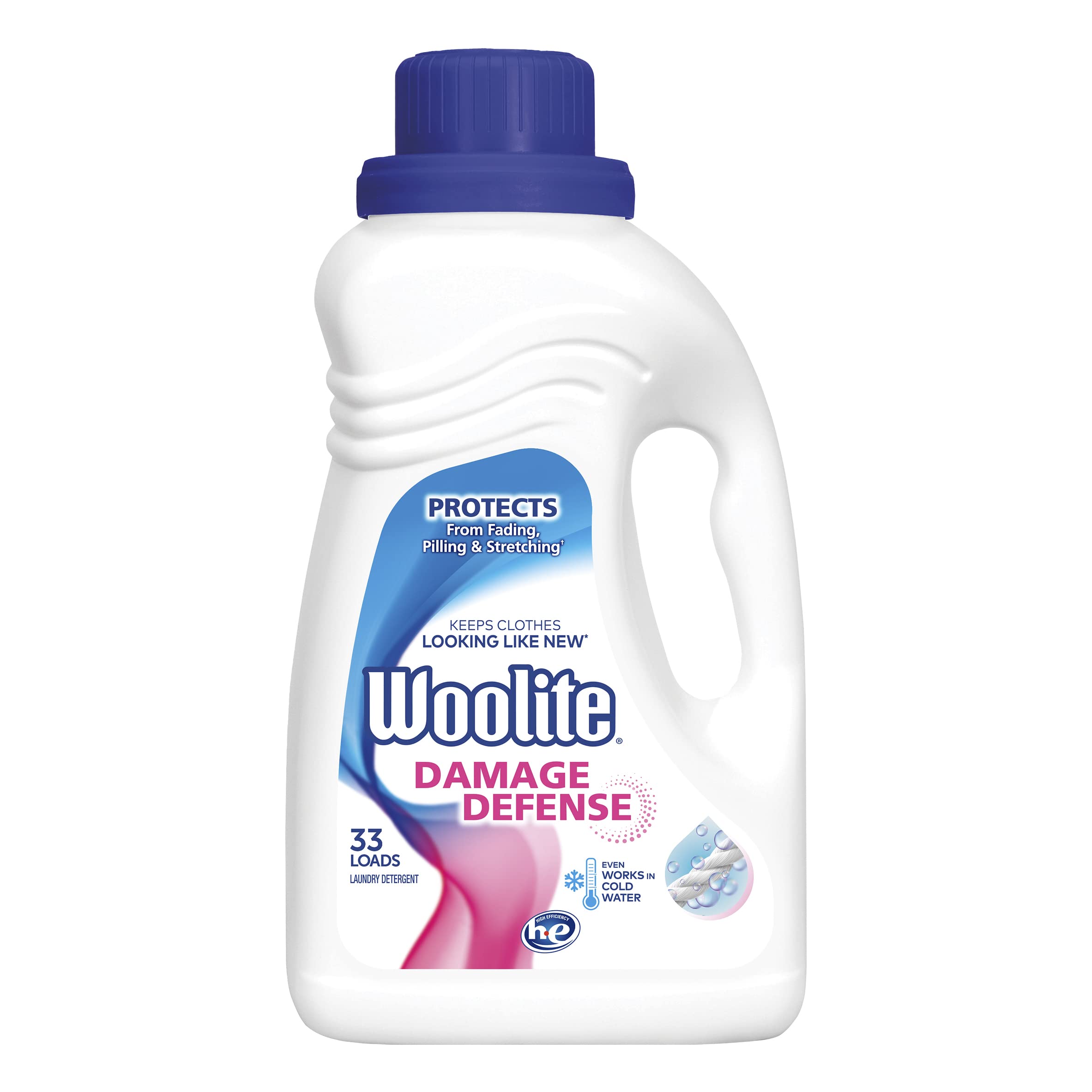 Woolite Damage Defense Liquid Laundry Detergent, Light Fresh Scent, 33 ...